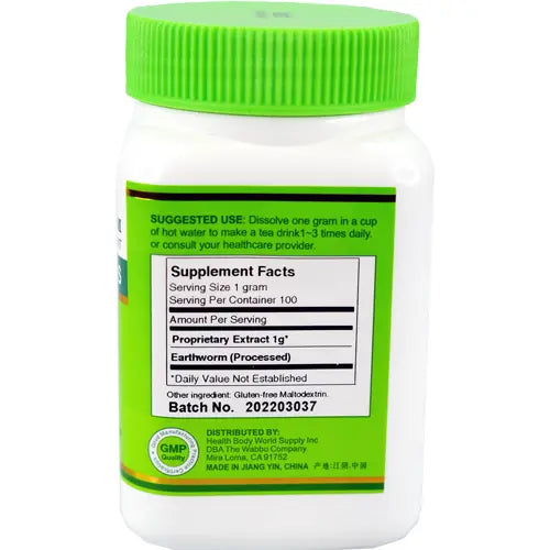 Di Long(zhi)(Earthworm Processed)100gm