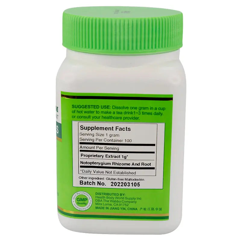 Qiang Huo (Notopterygium Rhizome or root