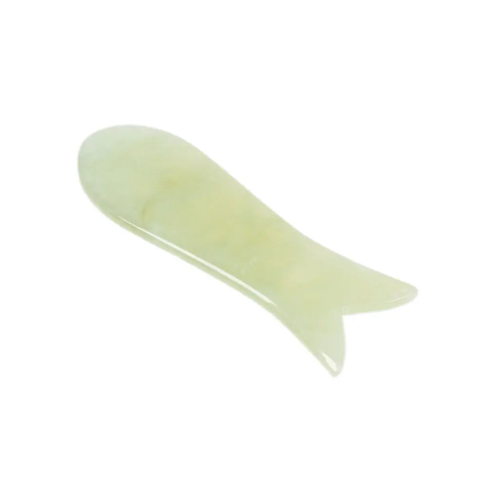 Jade Gua Sha, Fish, 3.5" x 1.2"