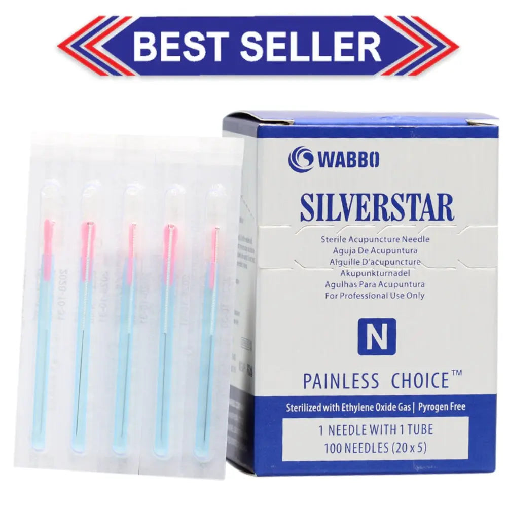 Wabbo Acupuncture Needles Silverstar N-Type (1 Needles/Tube, 100 PCS/B