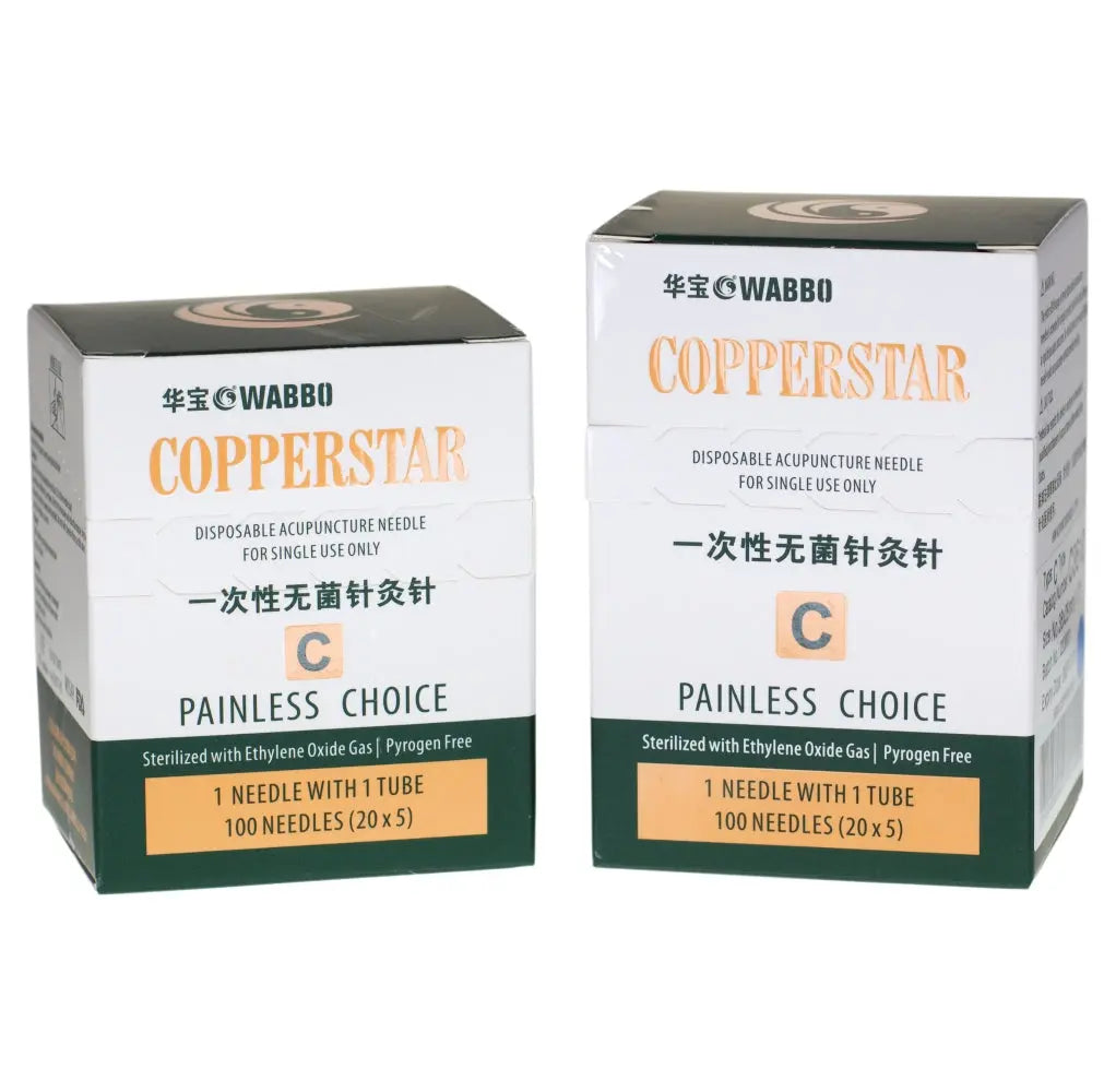 Wabbo Acupuncture Needles CopperStar C-Type (1 Needle/Tube, 100 PCS/Bo